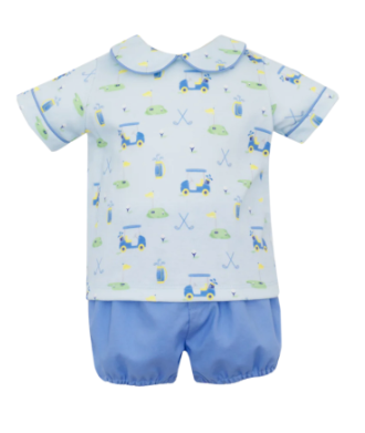 Blue Golf Print Diaper Set – Mignon