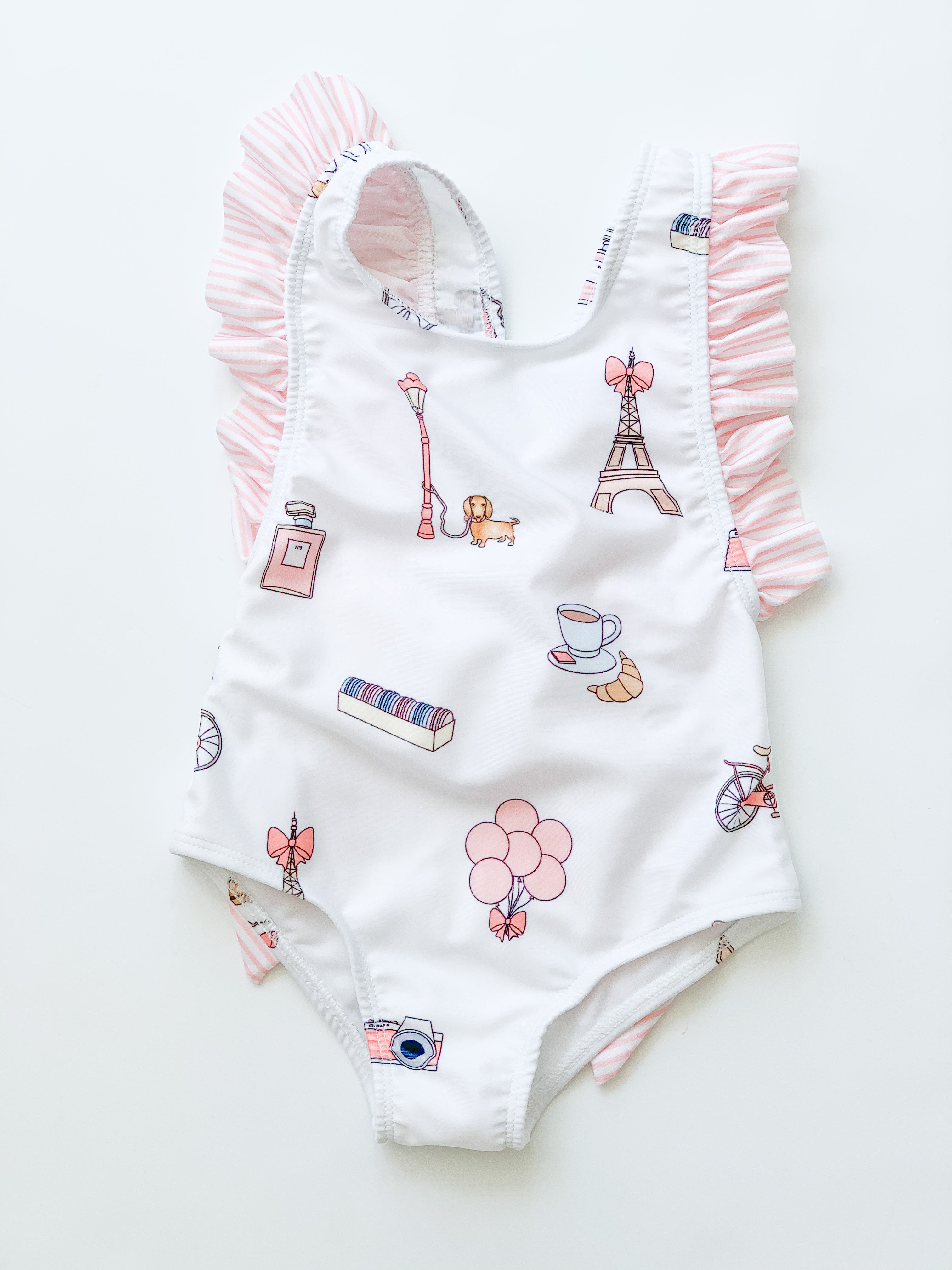 Paris Swimsuit Ruffle -4-6 Girls – Mignon